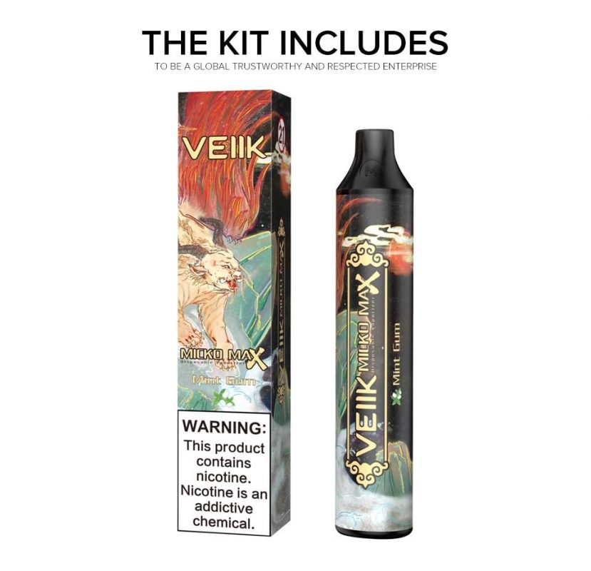 Veiik Micko Max Disposable – Energy ICE (1500 Puffs) - VapeStation