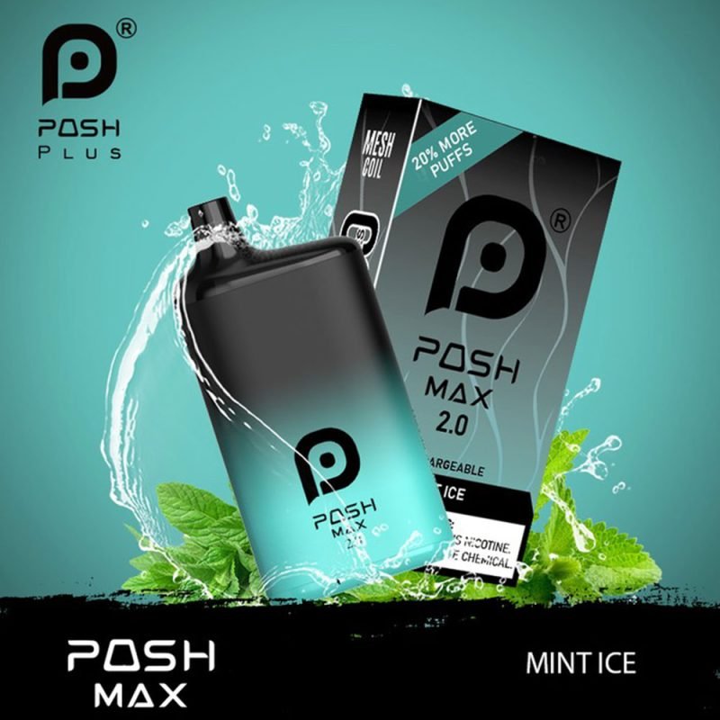Posh Max 2.0 Disposable Vape - Mint Ice VapeStation