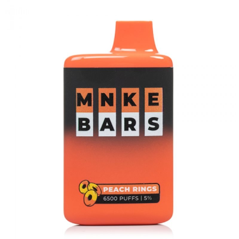 MNKE Bars Disposable Vape Peach Rings 6500 Puffs | Vapestation