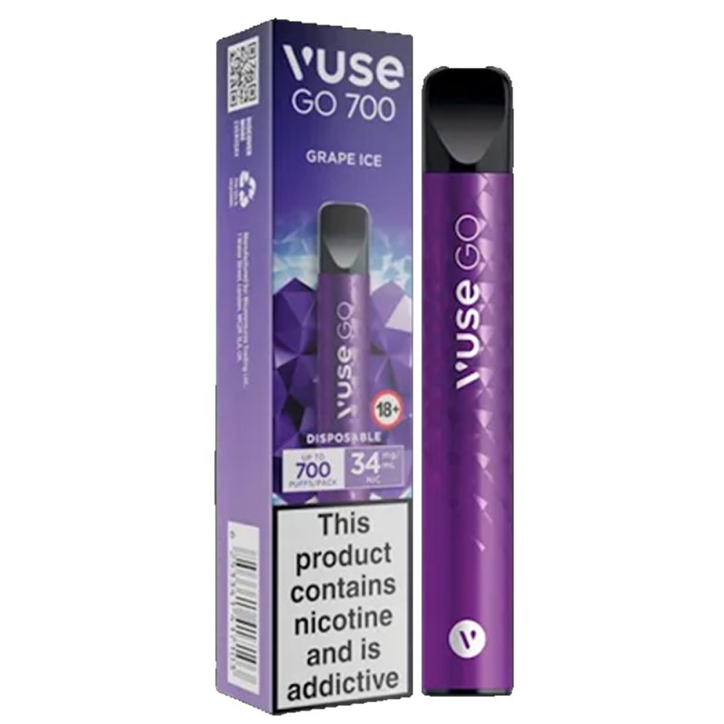VUSE GO Disposable Vape Grape Ice 700 Puffs | Vapestation