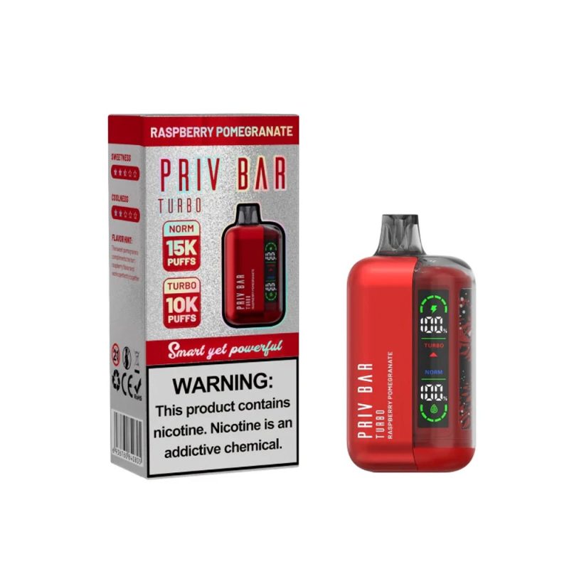 Priv Bar Turbo Disposable Raspberry Pomegranate | Vapestation