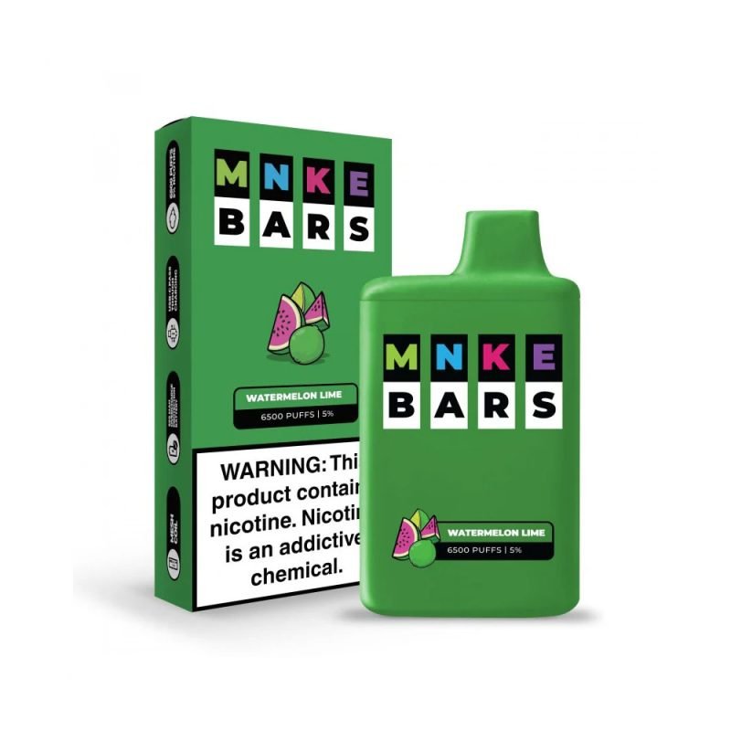 MNKE Bars Disposable Watermelon Lime 6500 Puffs | Vapestation